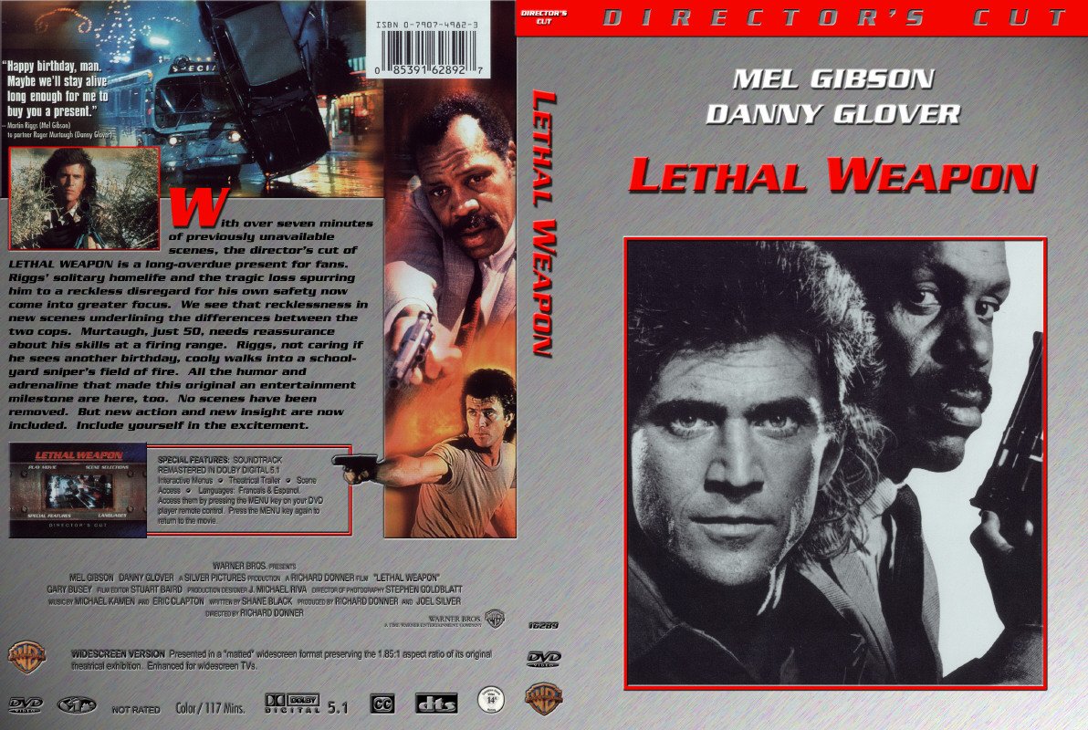 DVD Lables: Lethal Weapon 1-4